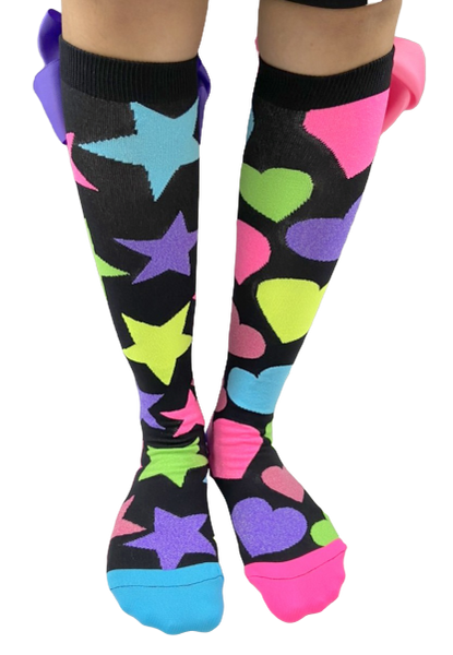 MADMIA Glitter Socks with Bows – Swing and Play
