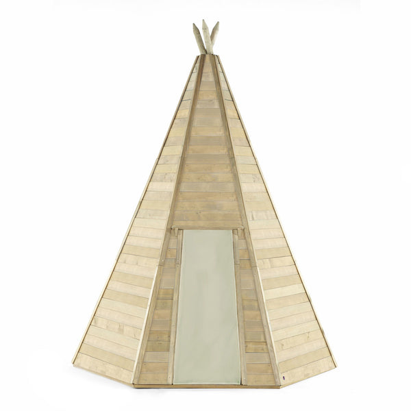 Plum Grand Wooden Teepee Hideaway 3.3m – Swing and Play